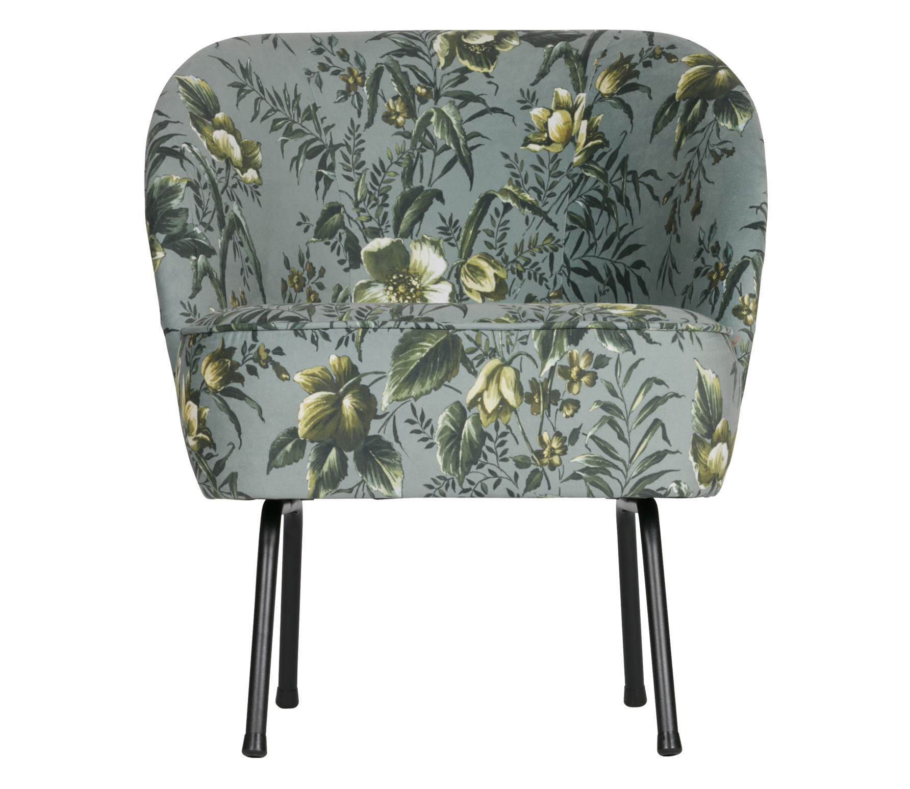 WOOOD Vogue fauteuil poppy velvet grijs - Basiclabel