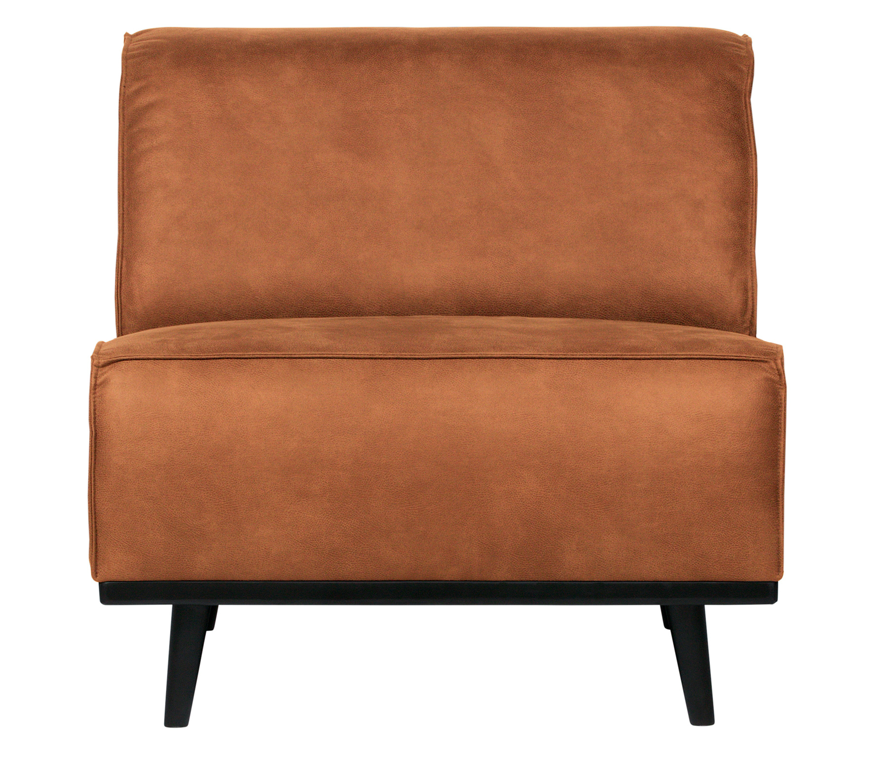 WOOOD Statement 1-zits element recycle leer cognac - Basiclabel